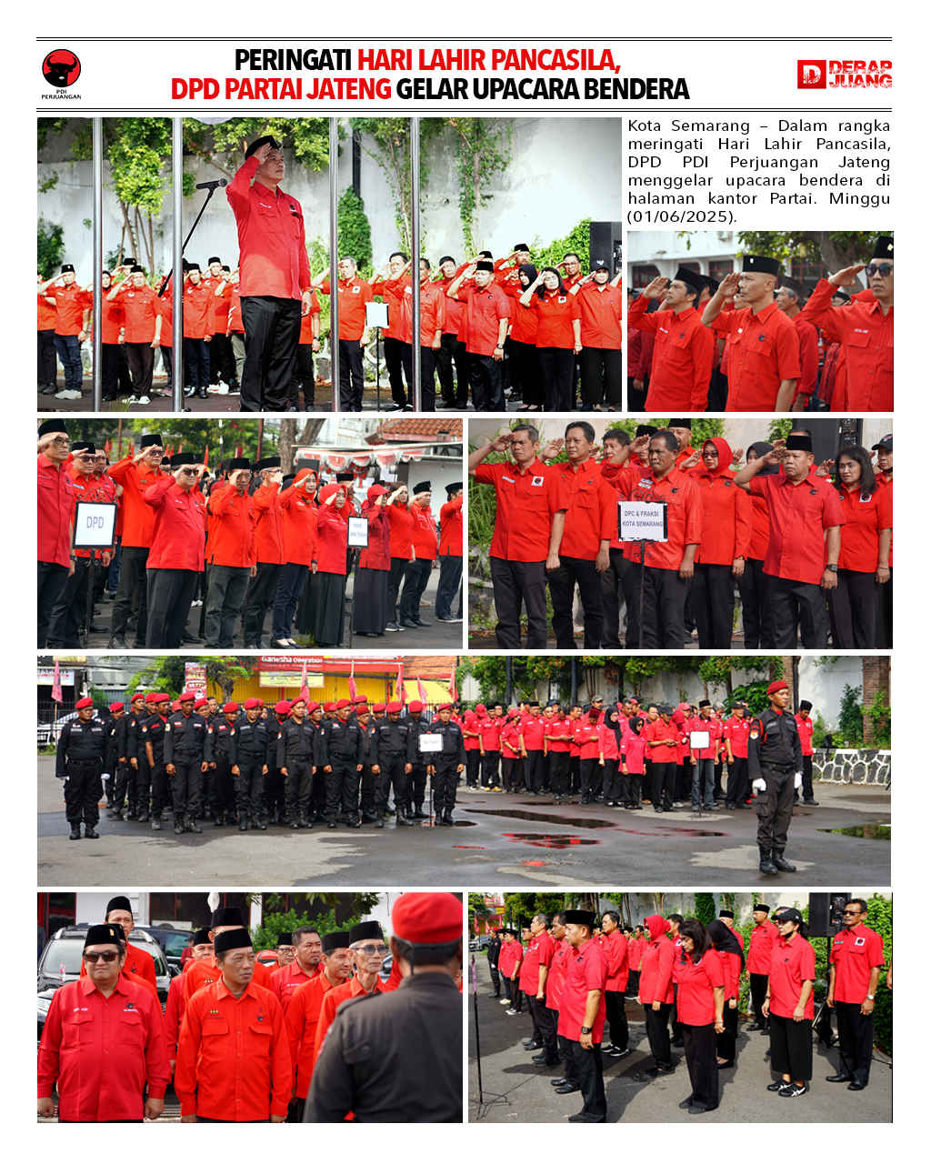 Kegiatan Peringatan Hari Lahir Pancasila 2025 | DERAP JUANG